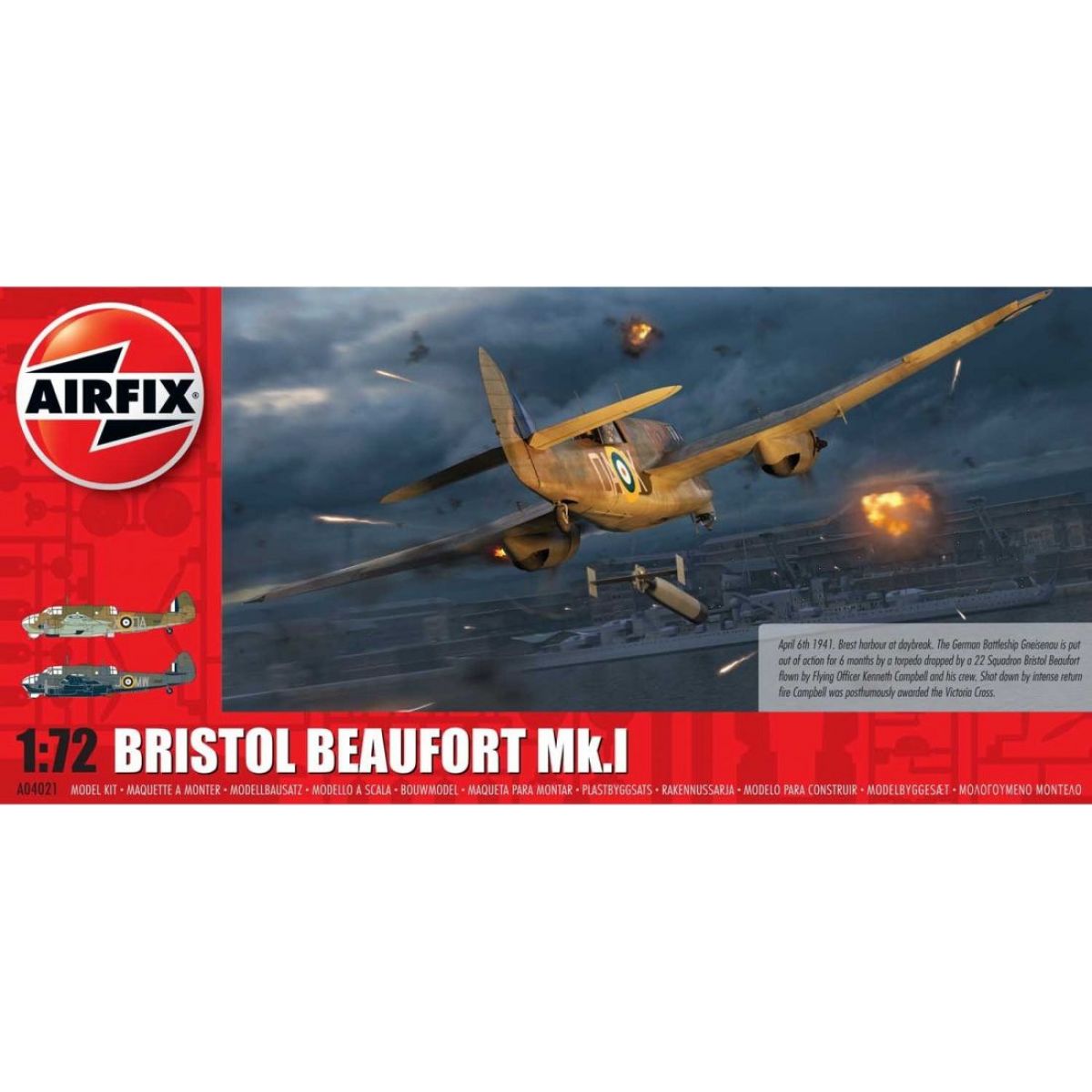 Airfix Classic Kit letadlo A04021 Bristol Beaufort Mk.1 | 4KIDS.cz