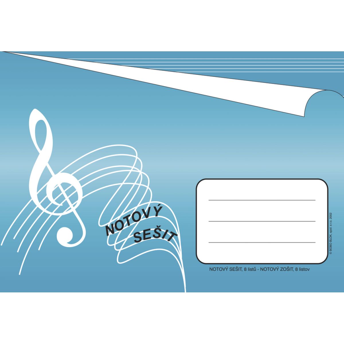 BOBO Notový sešit A5 | 4KIDS.cz