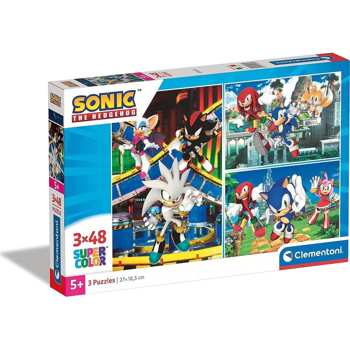 Clementoni Puzzle Sonic 3 x 48 dílků | 4KIDS.cz