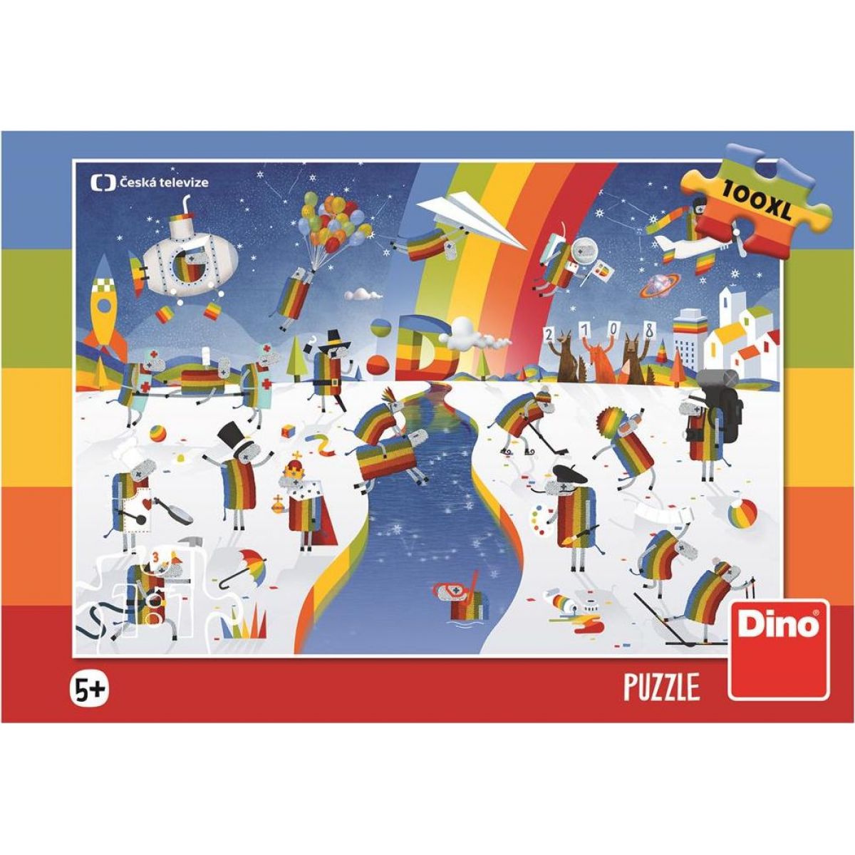 Dino ČT Déčko 100 XL Puzzle | 4KIDS.cz