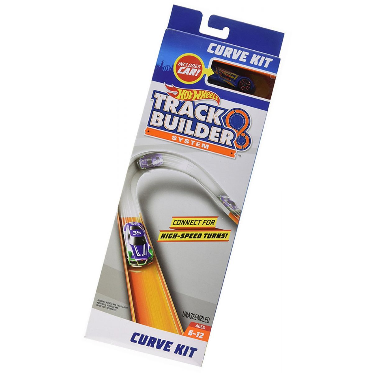 Hot Wheels Track Builder set doplňků s dráhou Curve Kit | 4KIDS.cz
