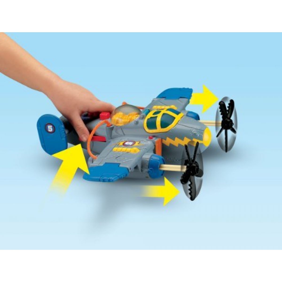 Imaginext Sky Racers Velké letadlo Fisher Price T5120 | 4KIDS.cz