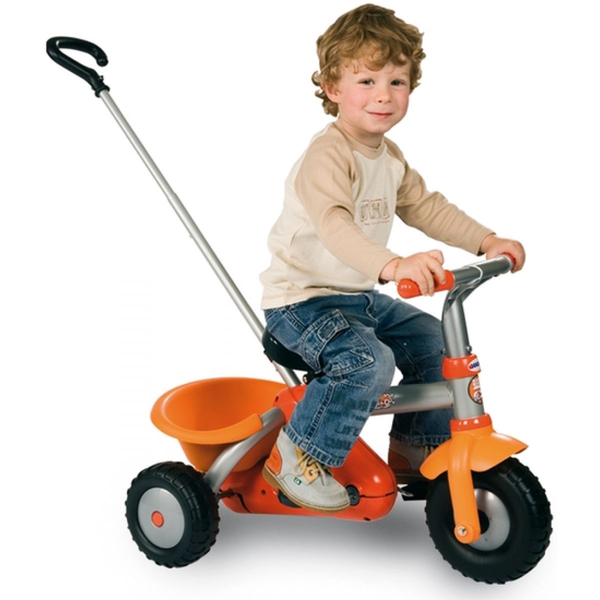 Smoby 435006 - Tříkolka Baby Bike II se šlapáním uprostřed | 4KIDS.cz