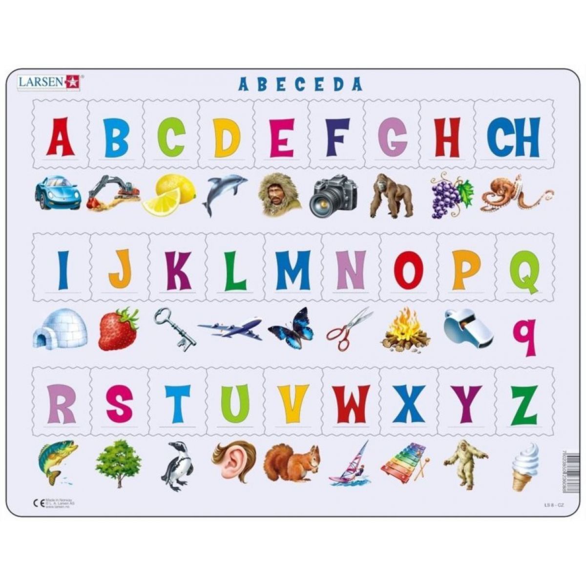 Larsen 23608 Puzzle Abeceda | 4KIDS.cz