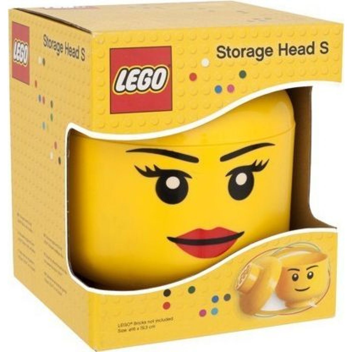 LEGO Box hlava dívky vel. S | 4KIDS.cz