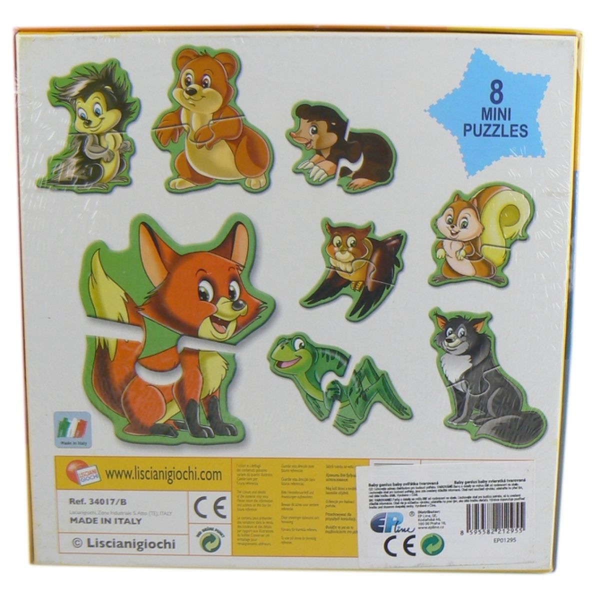 Lisciani Giochi Baby genius Zvířátka tvarovaná - Lesní | 4KIDS.cz