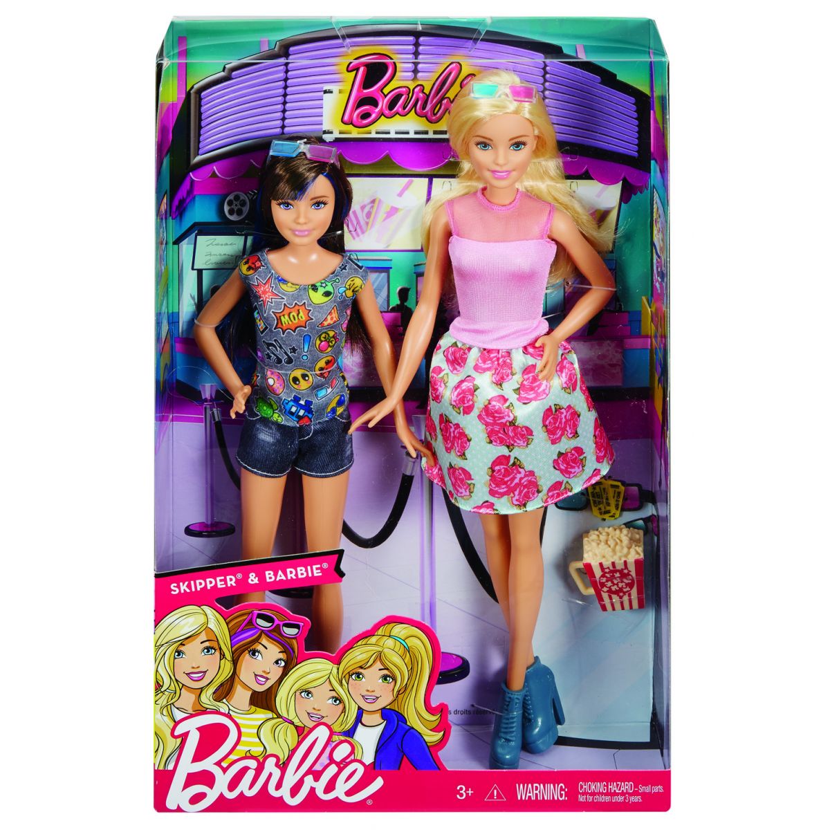 Mattel Barbie sestřičky Dvojitý set Kino | 4KIDS.cz