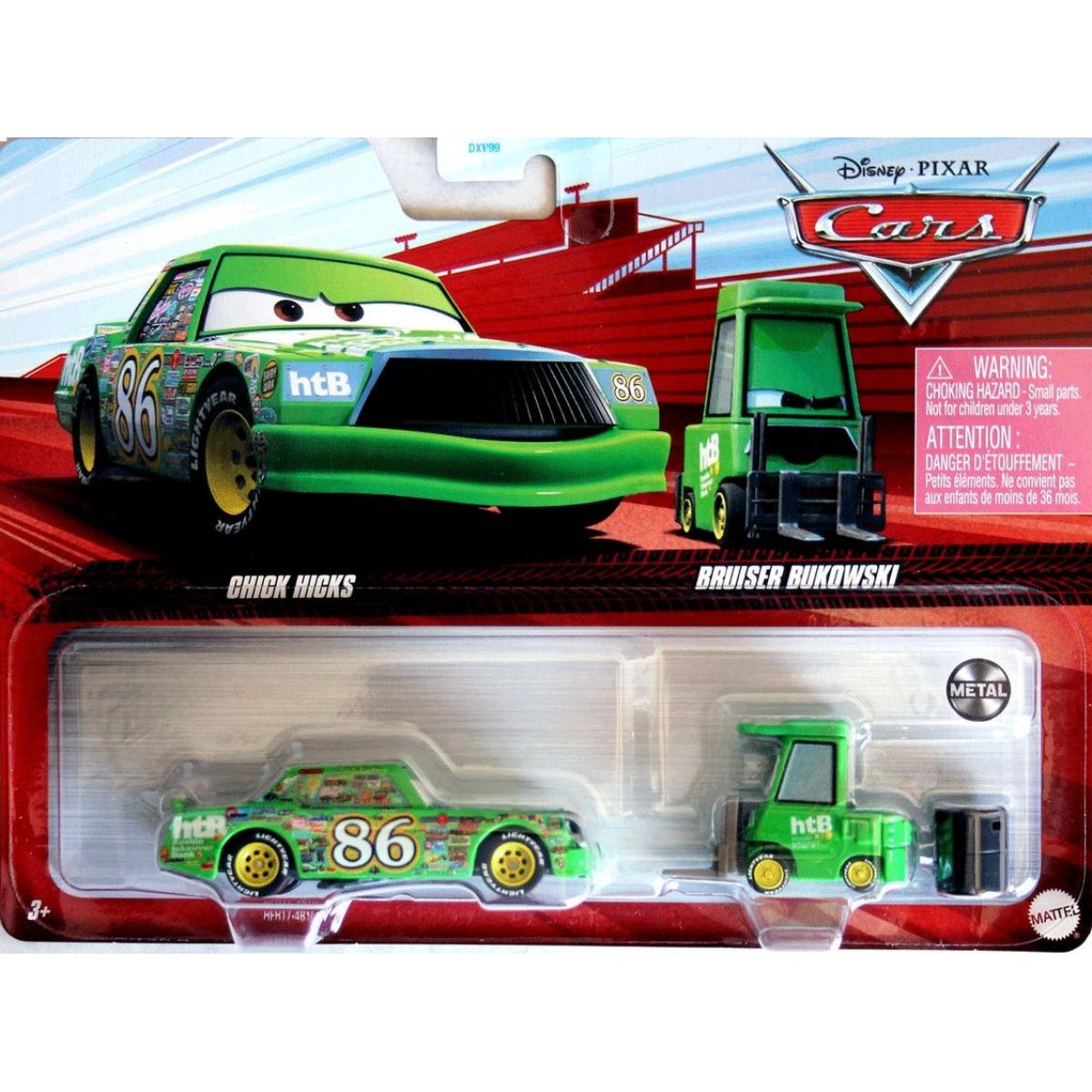 Mattel Cars 3 auta 2 ks Chick Hicks a Bruiser Bukowski | 4KIDS.cz