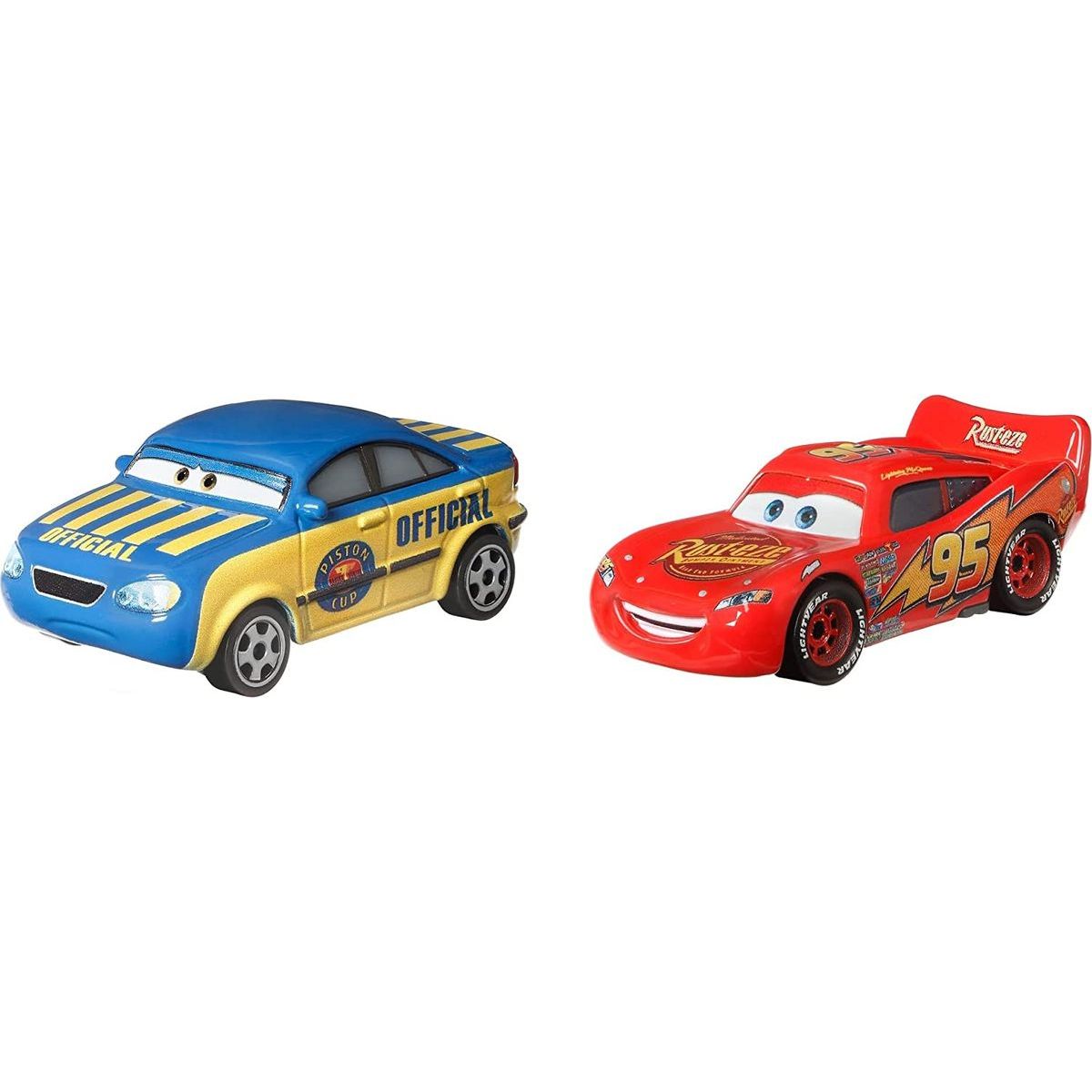 Mattel Cars 3 auta 2 ks Race Official Tom a Lightning McQueen | 4KIDS.cz