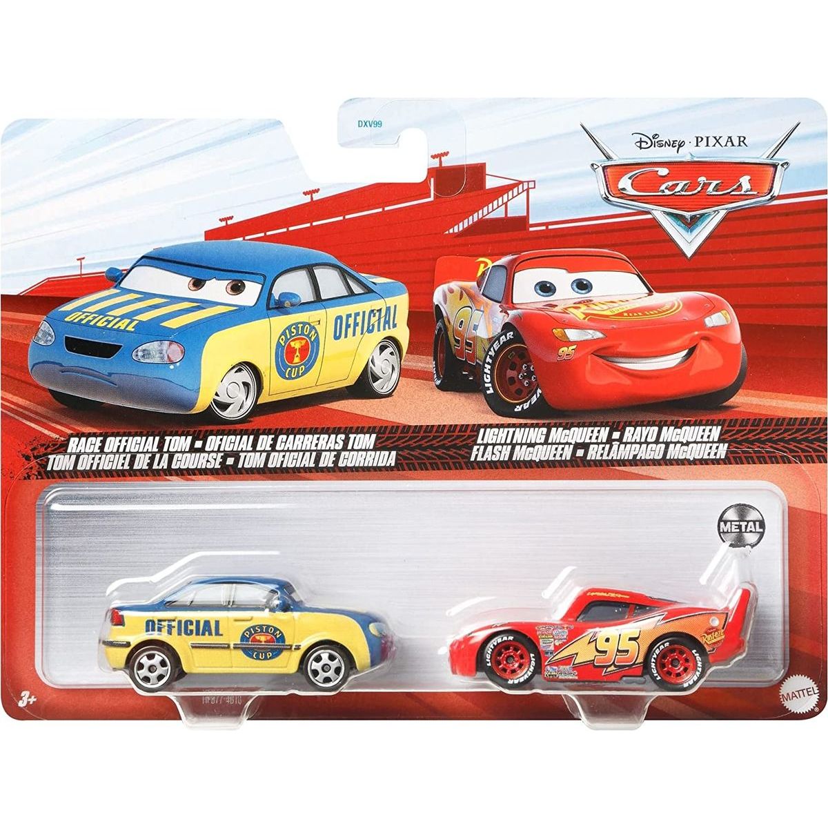 Mattel Cars 3 auta 2 ks Race Official Tom a L | 4KIDS.cz