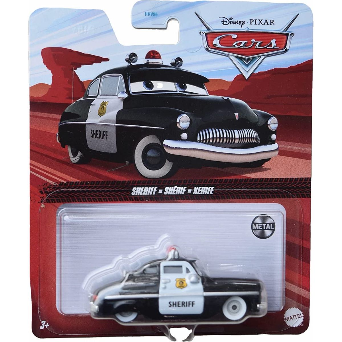 Mattel Disney Cars auto single Sheriff | 4KIDS.cz