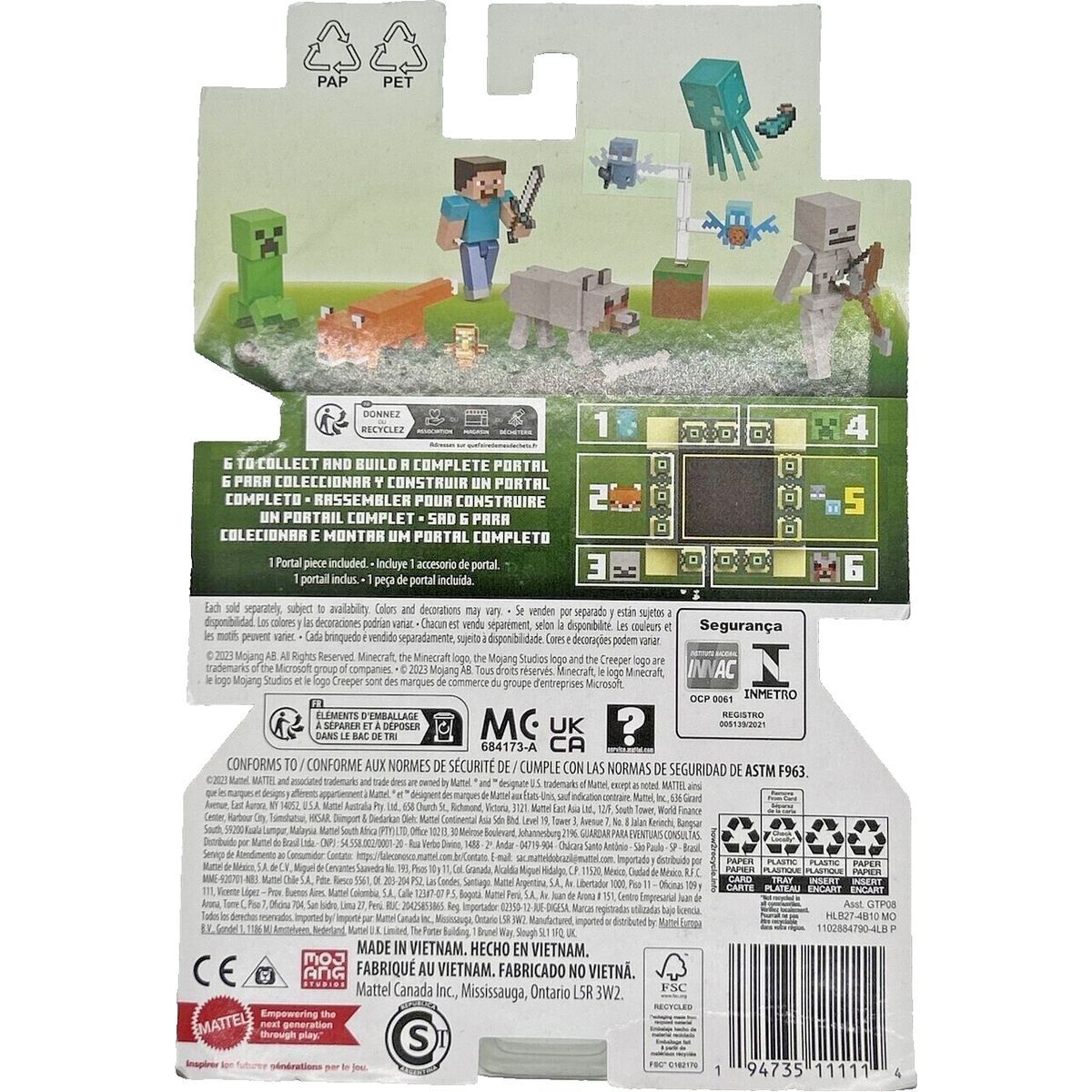 Mattel Minecraft 8 cm figurka Build a Portal Magic Mobs | 4KIDS.cz
