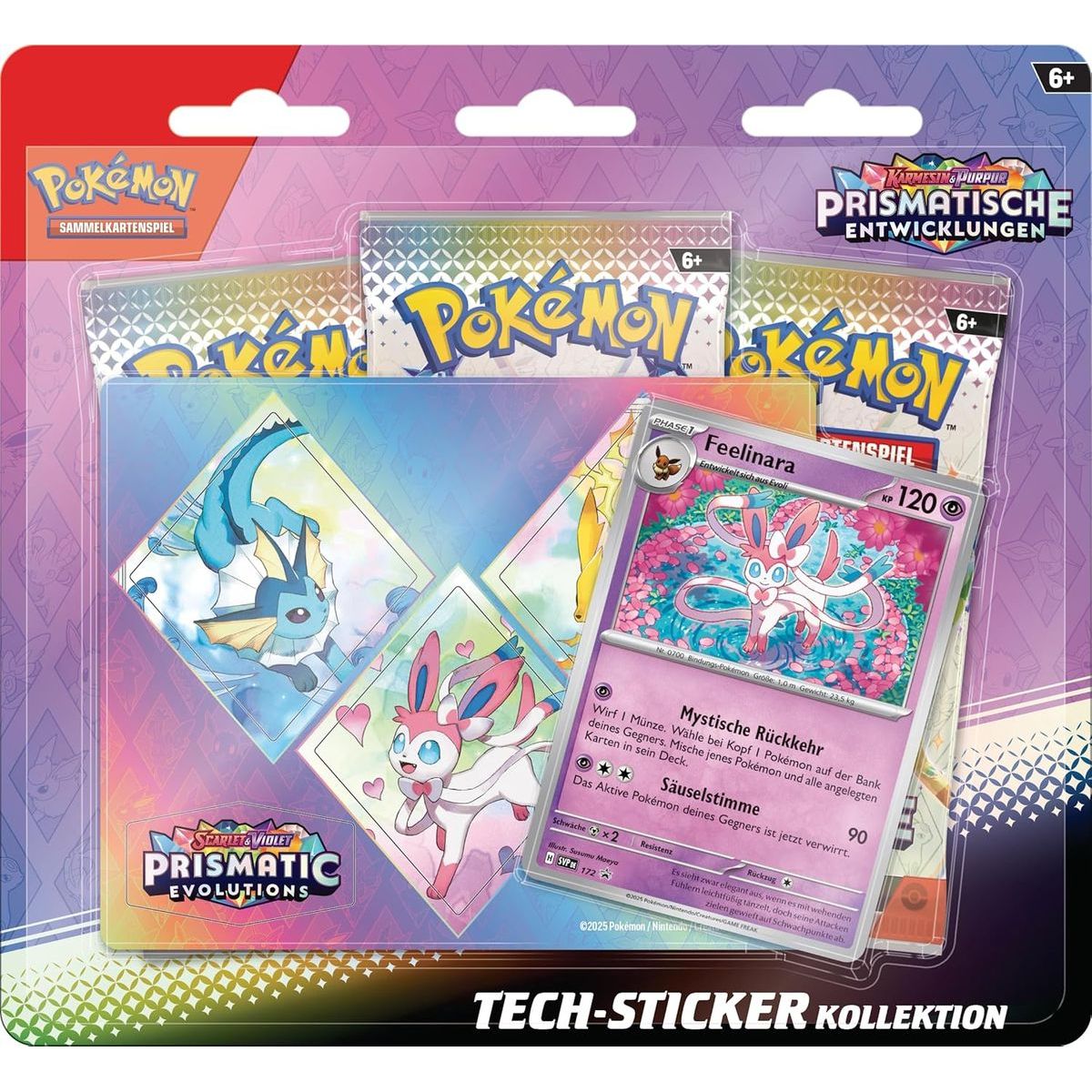 Pokémon TCG: SV8.5 Prismatic Evolutions - Tech Sticker Collection ...