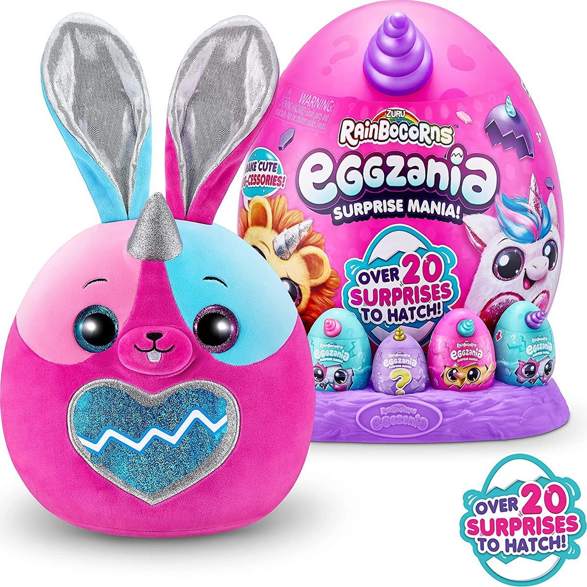 Zuru Rainbocorns Eggzania fialový roh | 4KIDS.cz