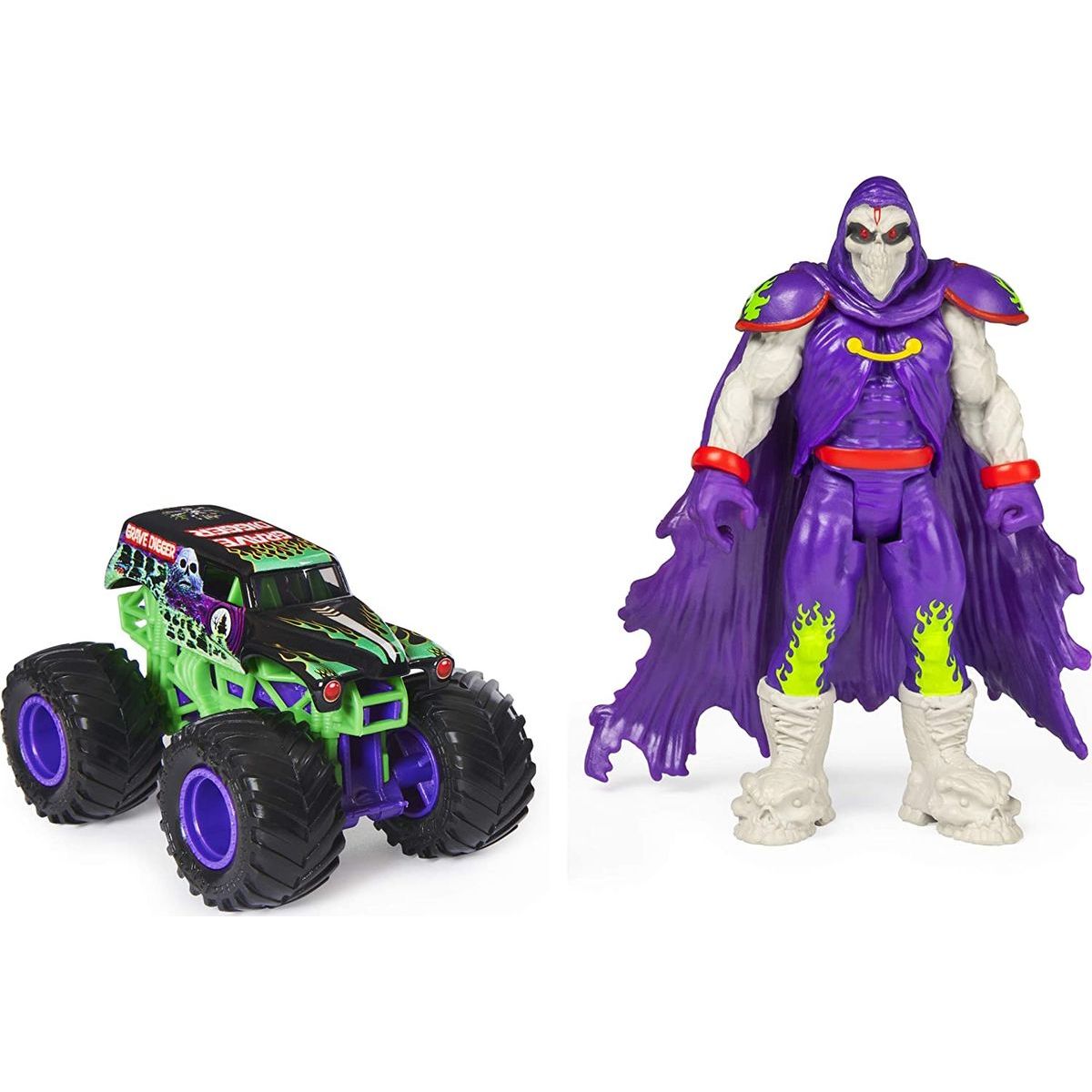 Spin Master Monster Jam kovové auto s figurkou Grave Digger a Grim ...